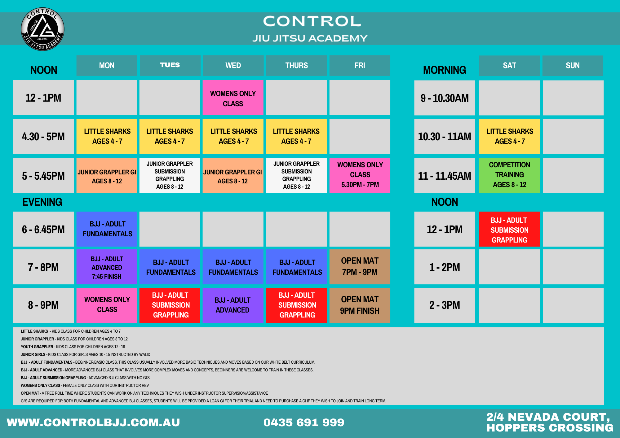 Timetable